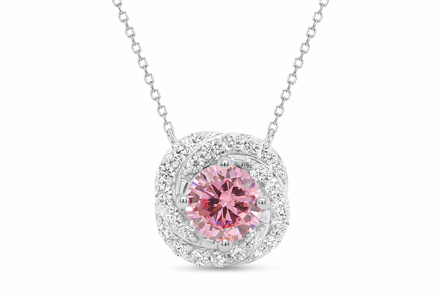 NEW: 'Stellar Rose" Lab Pink Diamond Pendant 1.75 ctw – Analucia ...